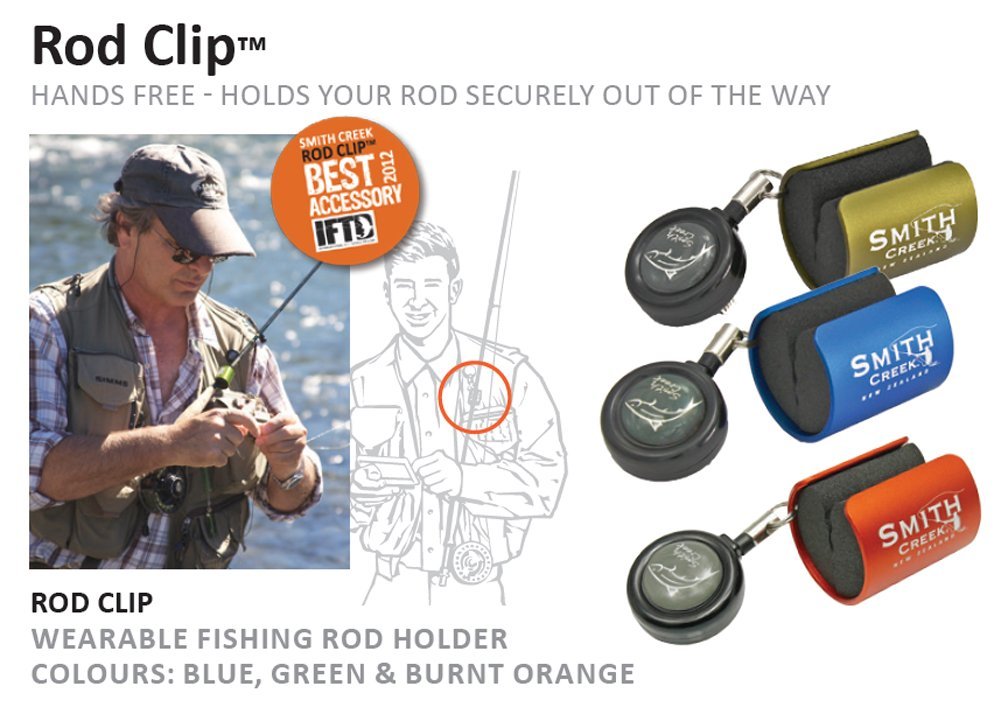 Smith Creek Rod Clip – Holds you Fly Rod | Hopperfishing